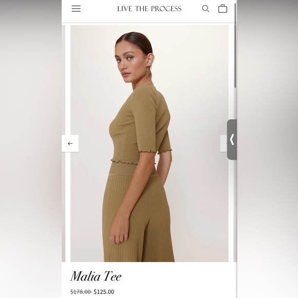 Live The Process | Tops | Live The Process Malia Tee | Poshmark